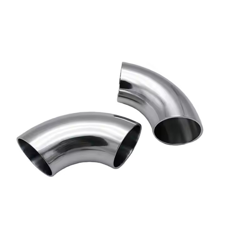 304 Stainless Steel Elbow 90 Degree Sanitary Welding Pipe Connection ...